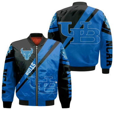 Buffalo Bulls Logo Bomber Jacket Cross Style - NCAA - Bluefink