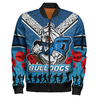 Bulldogs Rugby Bomber Jacket - Custom Anzac Bulldogs Bomber Jacket ...