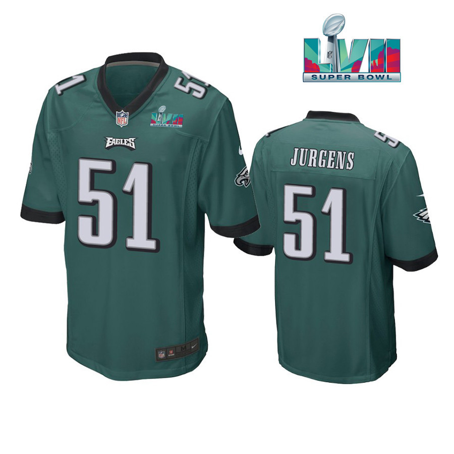 Cam Jurgens 51 Philadelphia Eagles Super Bowl LVII Game Player Men ...