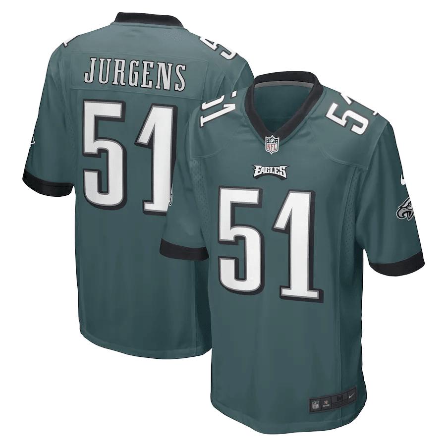 Cam Jurgens Philadelphia Eagles Game Player Jersey - Midnight Green ...