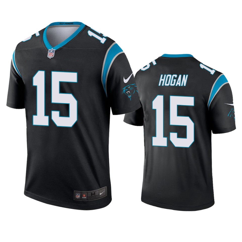 Carolina Panthers #15 Chris Hogan Black Legend Jersey - Mens - Bluefink