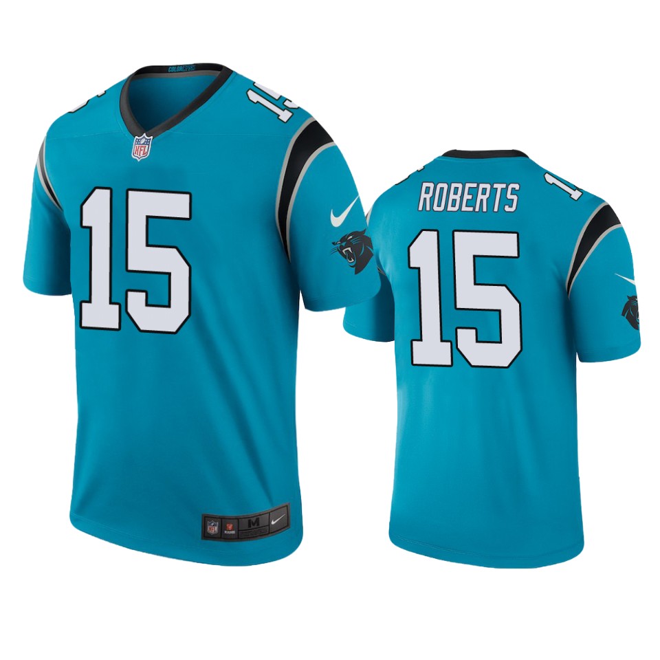 Carolina Panthers Seth Roberts Blue Color Rush Legend Jersey - Bluefink