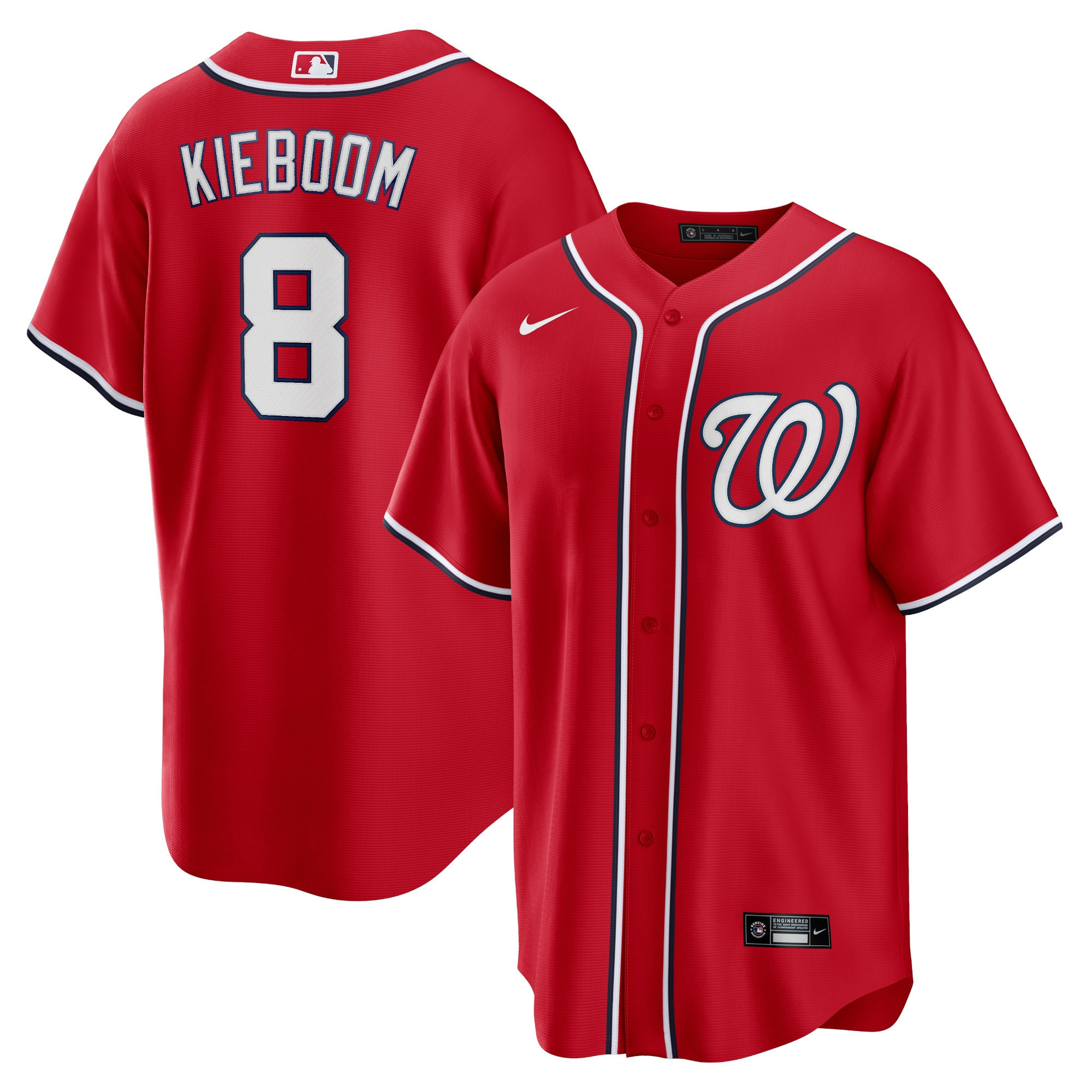 Carter Kieboom Washington Nationals Alternate Replica Player Name ...