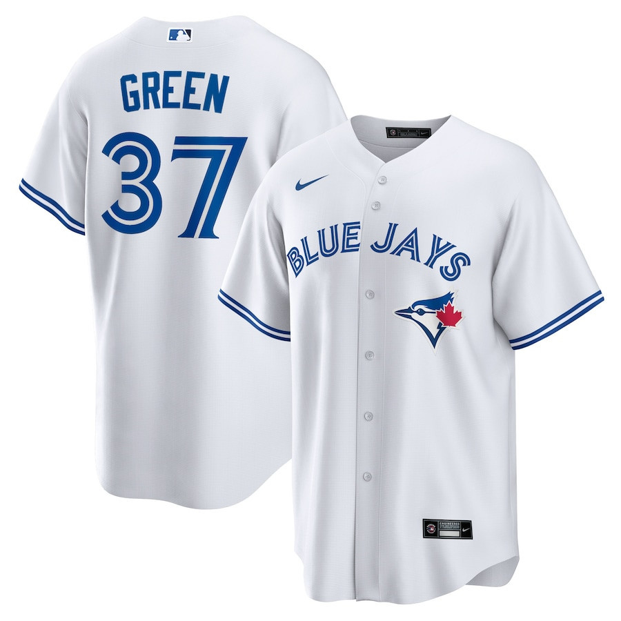 Chad Green 37 Toronto Blue Jays Home Jersey - White - Bluefink