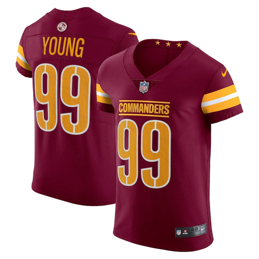 Chase Young Washington Commanders Vapor Elite Jersey - Burgundy - Bluefink