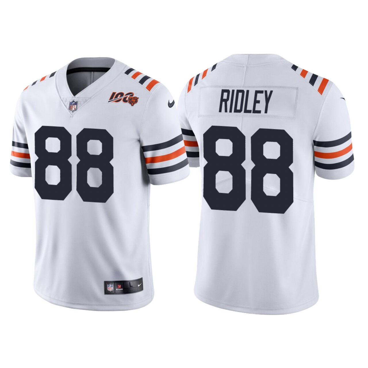 Chicago Bears 100th Anniversary Riley Ridley White Classic Limited ...