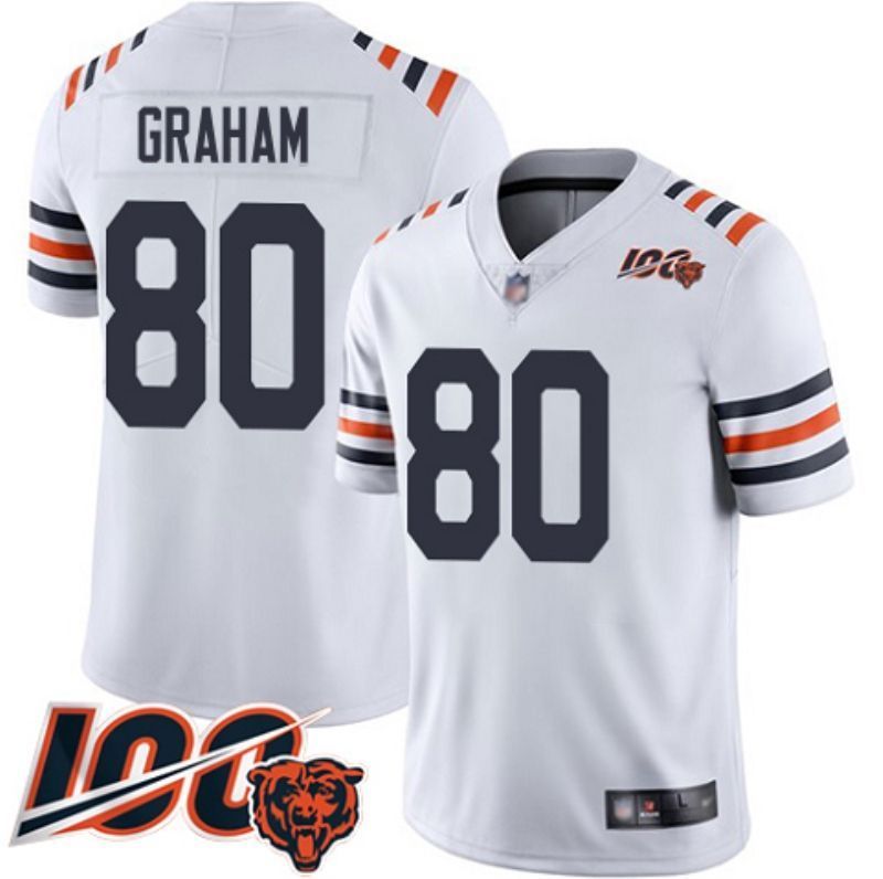 Chicago Bears Jimmy Graham #80 Nfl 100 2020 White Jersey Jersey - Bluefink
