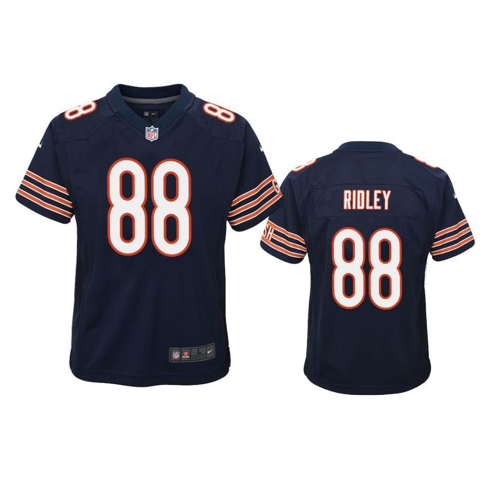 Chicago Bears Riley Ridley 2019 Nfl Draft Navy Game Youth Jersey - Bluefink