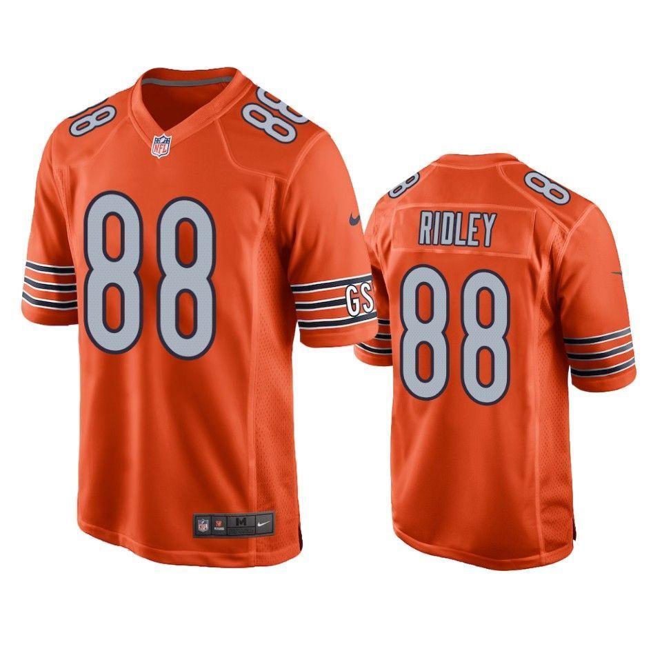 Chicago Bears Riley Ridley 2019 Nfl Draft Orange Game Jersey - Bluefink