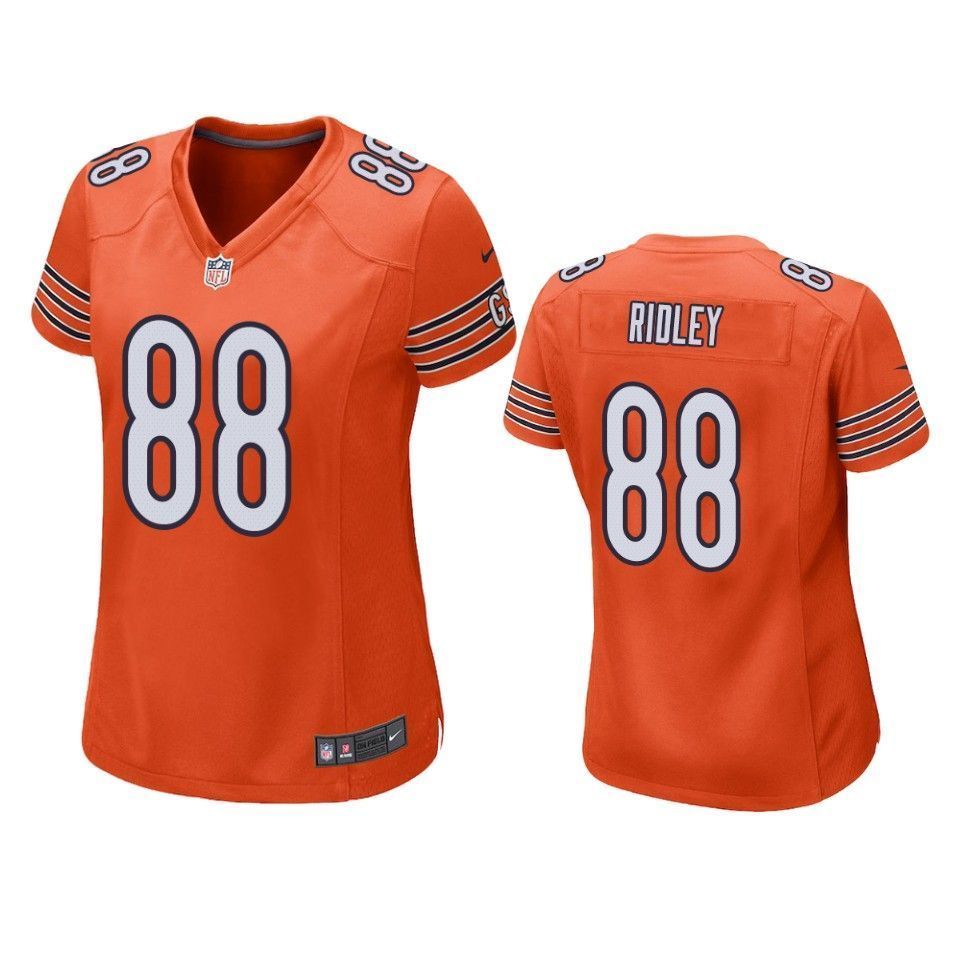 Chicago Bears Riley Ridley 2019 Nfl Draft Orange Game Womens Jersey ...