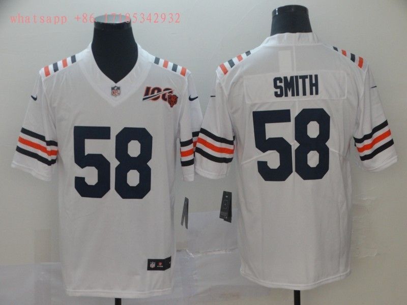 Chicago Bears Roquan Smith #58 Nfl 100 2020 White Jersey Jersey - Bluefink