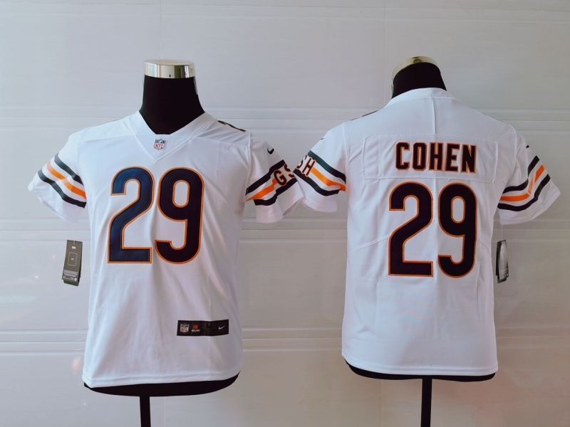 Chicago Bears Tarik Cohen #29 Nfl 2020 White Jersey - Bluefink