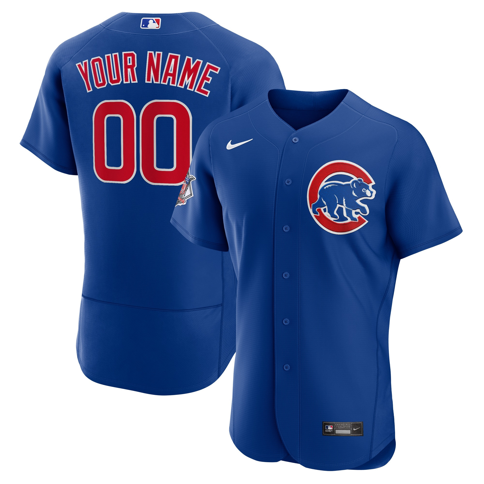 Chicago Cubs Alternate Authentic Custom Jersey Royal Custom Jerseys Mlb ...