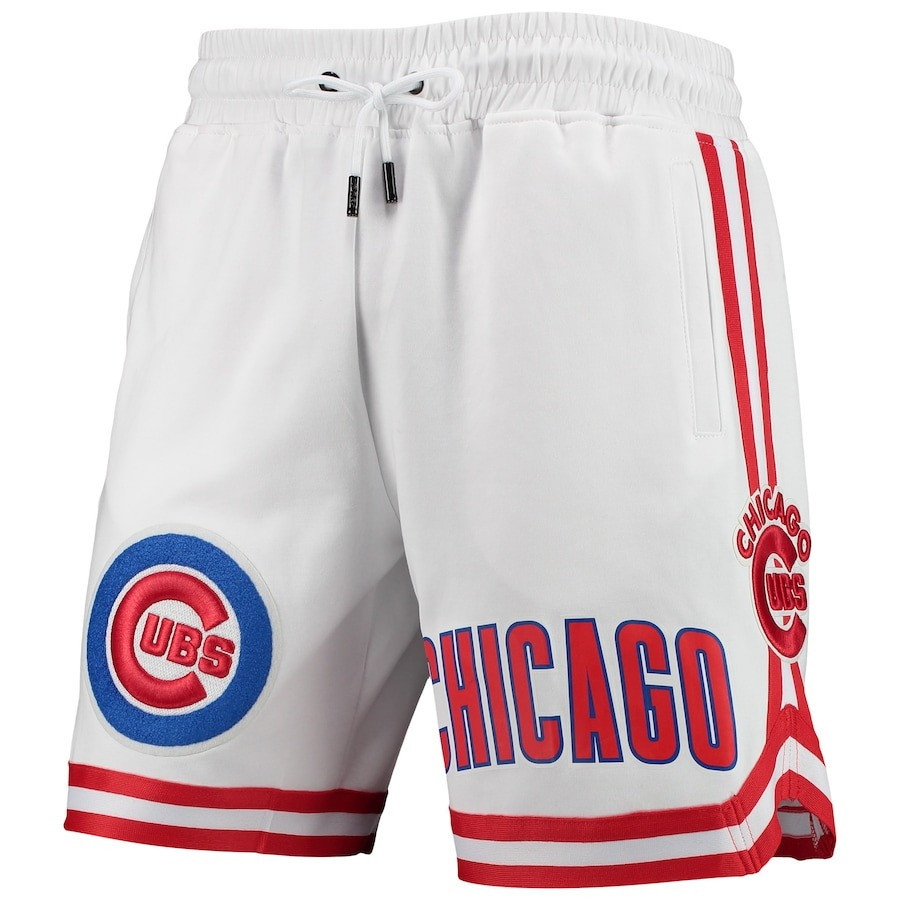 Chicago Cubs Team Logo Shorts - White, Men - Bluefink
