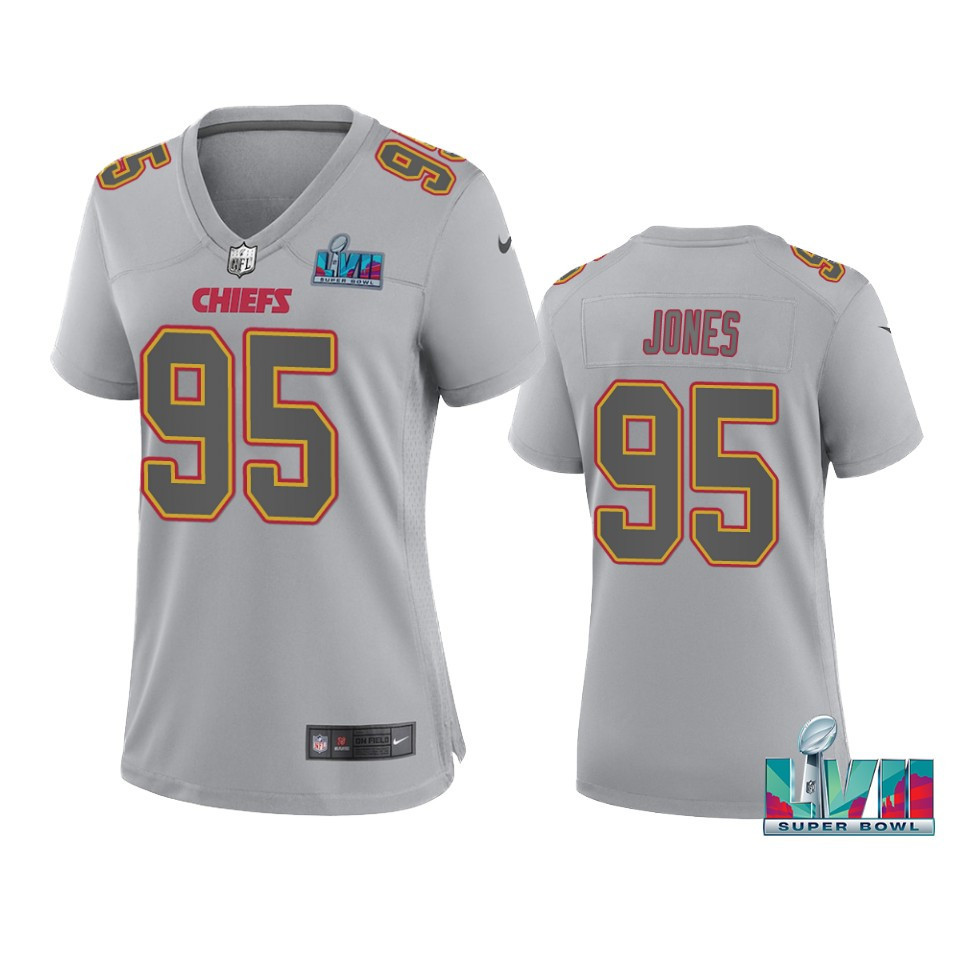 Chris Jones 95 Kansas City Chiefs Super Bowl LVII Atmosphere Jersey ...