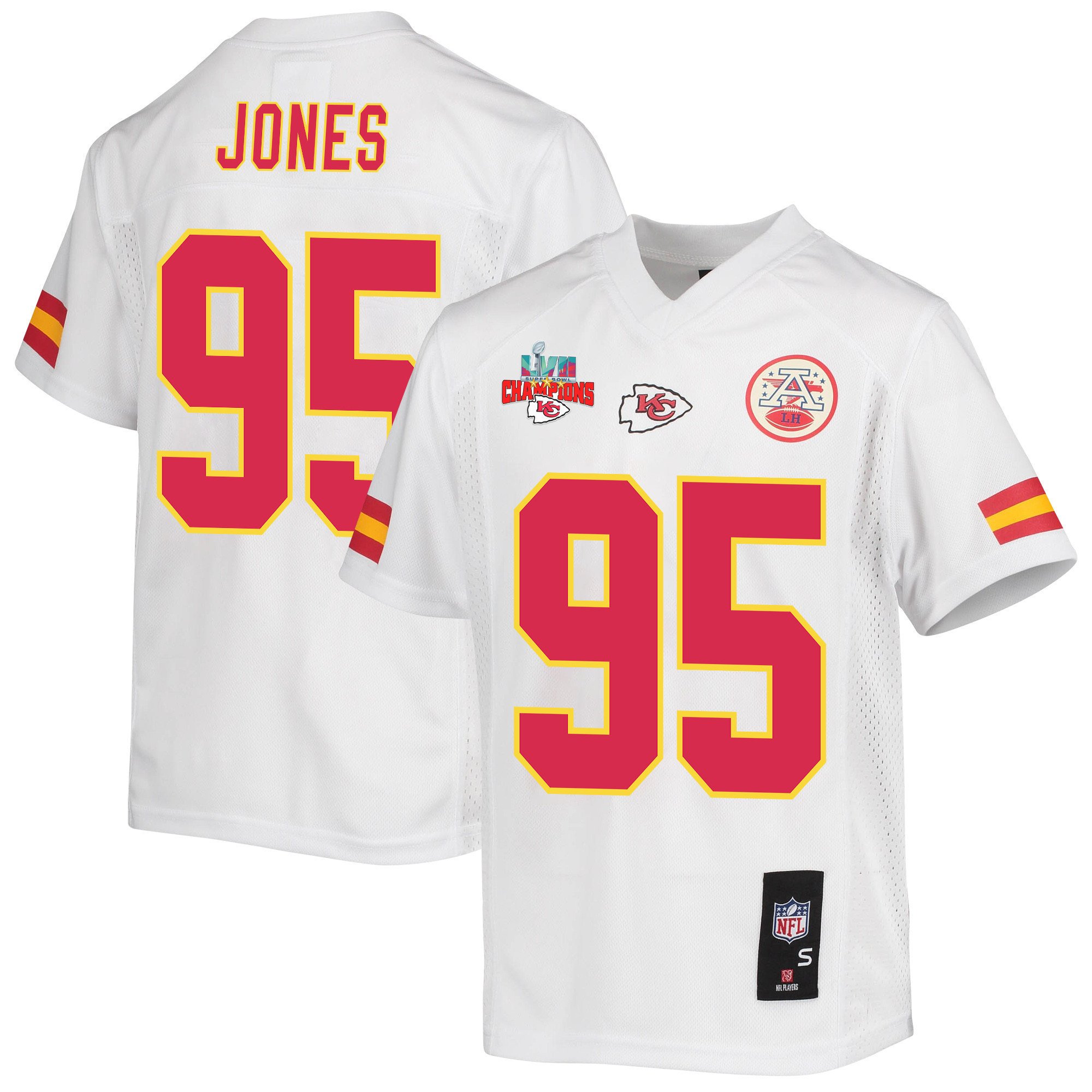 Chris Jones 95 Kansas City Chiefs Super Bowl LVII Champions 3 Stars ...