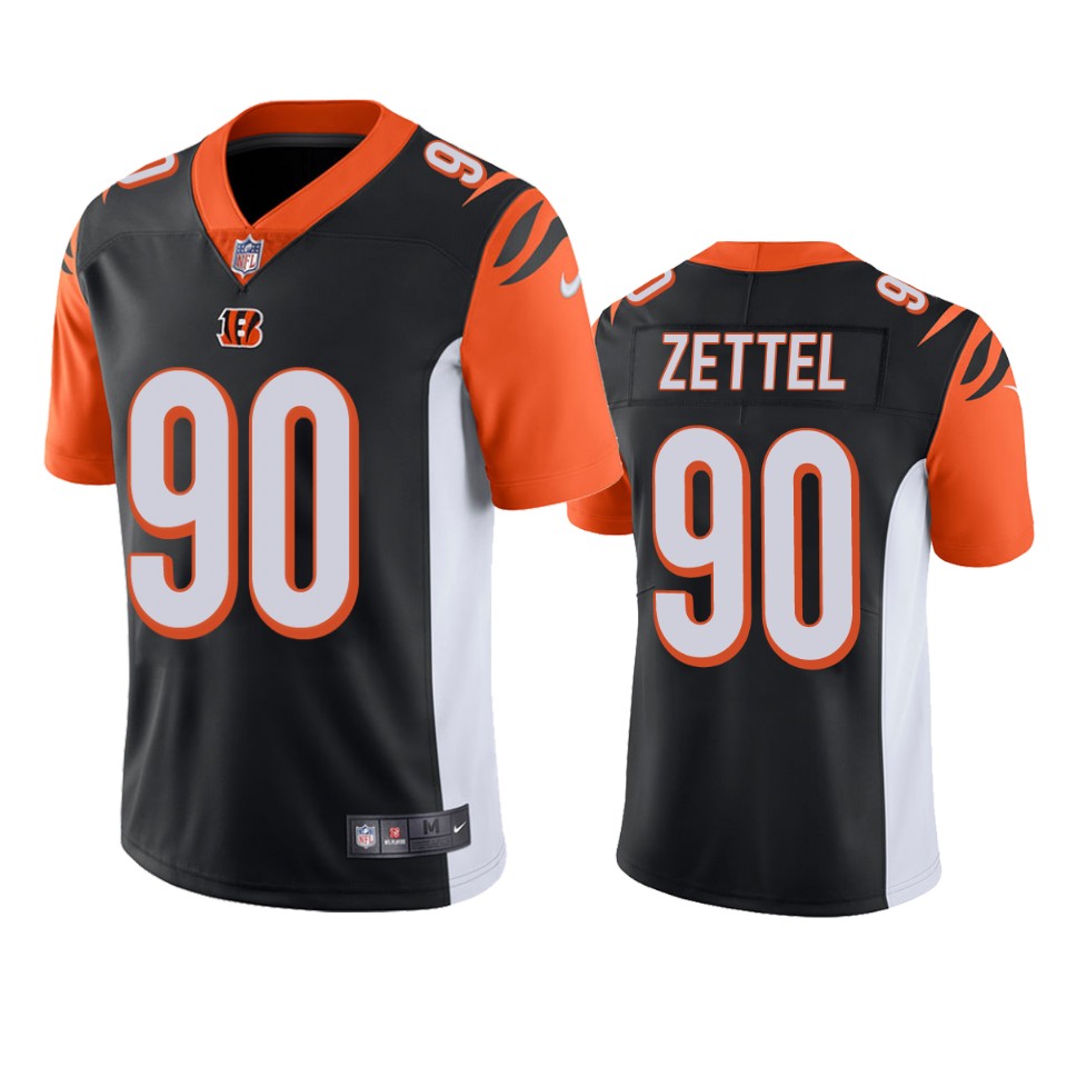Cincinnati Bengals Anthony Zettel Black Vapor Limited Jersey - Bluefink
