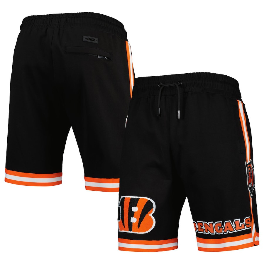 Cincinnati Bengals Team Standard Core Shorts - Black/Orange - Bluefink