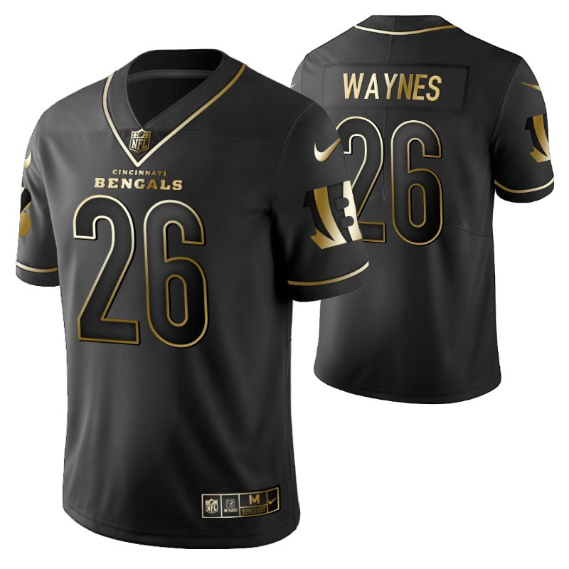 Cincinnati Bengals Trae Waynes 26 2021 Nfl Golden Brandedition Black ...