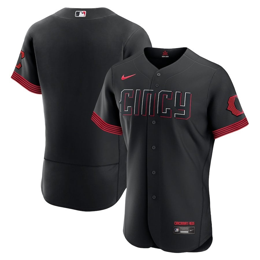 Cincinnati Reds 2023 City Connect Elite Jersey - Black - Bluefink