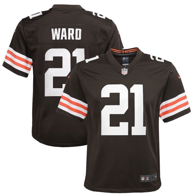 Cleveland Browns Denzel Ward #21 Nfl 2020 Dark Brown Jersey - Bluefink