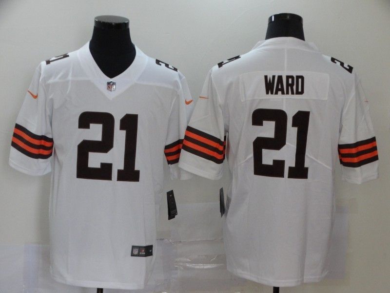 Cleveland Browns Denzel Ward #21 Nfl 2020 White Jersey - Bluefink