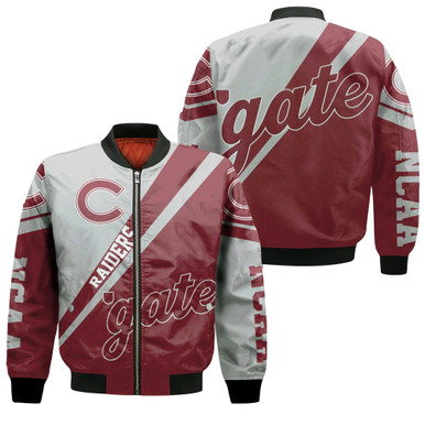Colgate Raiders Logo Bomber Jacket Cross Style - NCAA - Bluefink