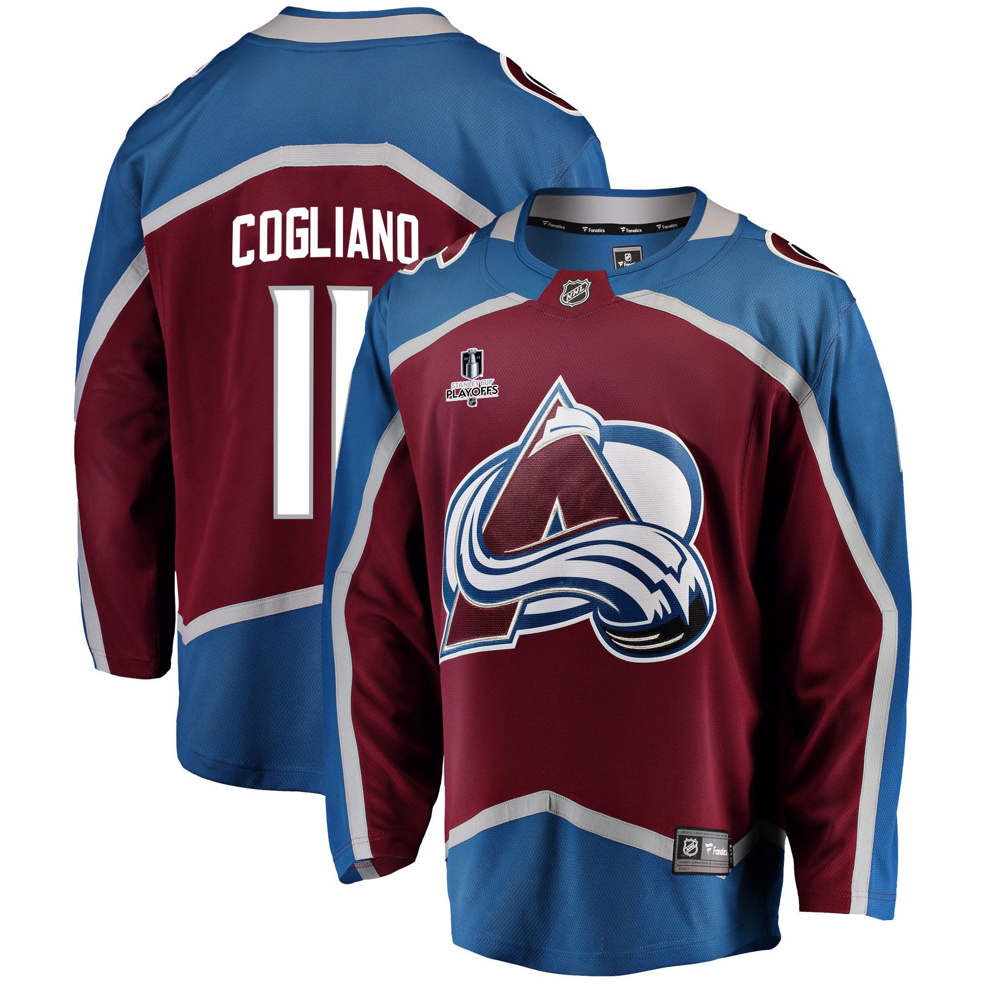 Colorado Avalanche Andrew Cogliano 11 Home 2022 Stanley Cup Playoffs ...