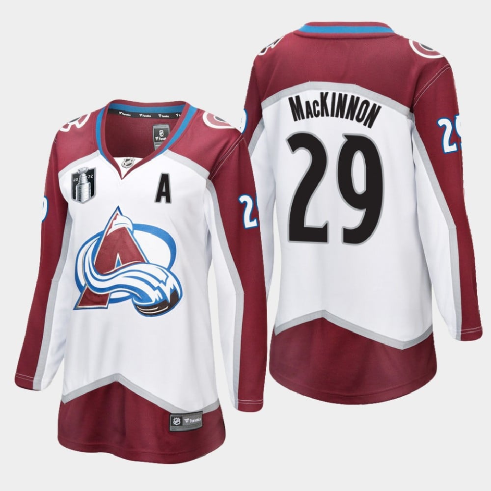 Colorado Avalanche Nathan MacKinnon 29 White 2022 Stanley Cup Final ...