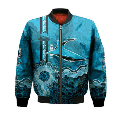 Cronulla-Sutherland Sharks Aboriginal Bomber Jacket Rugby Indigenous ...