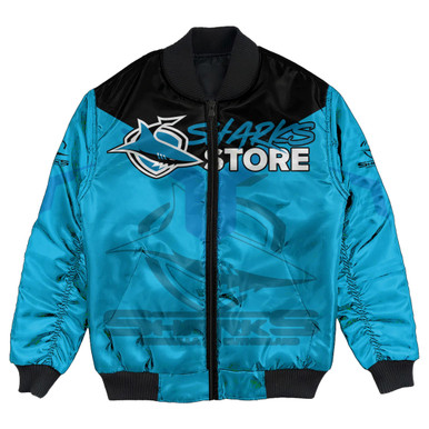 Cronulla-Sutherland Sharks Bomber Jacket Drinking style - NRL - Bluefink