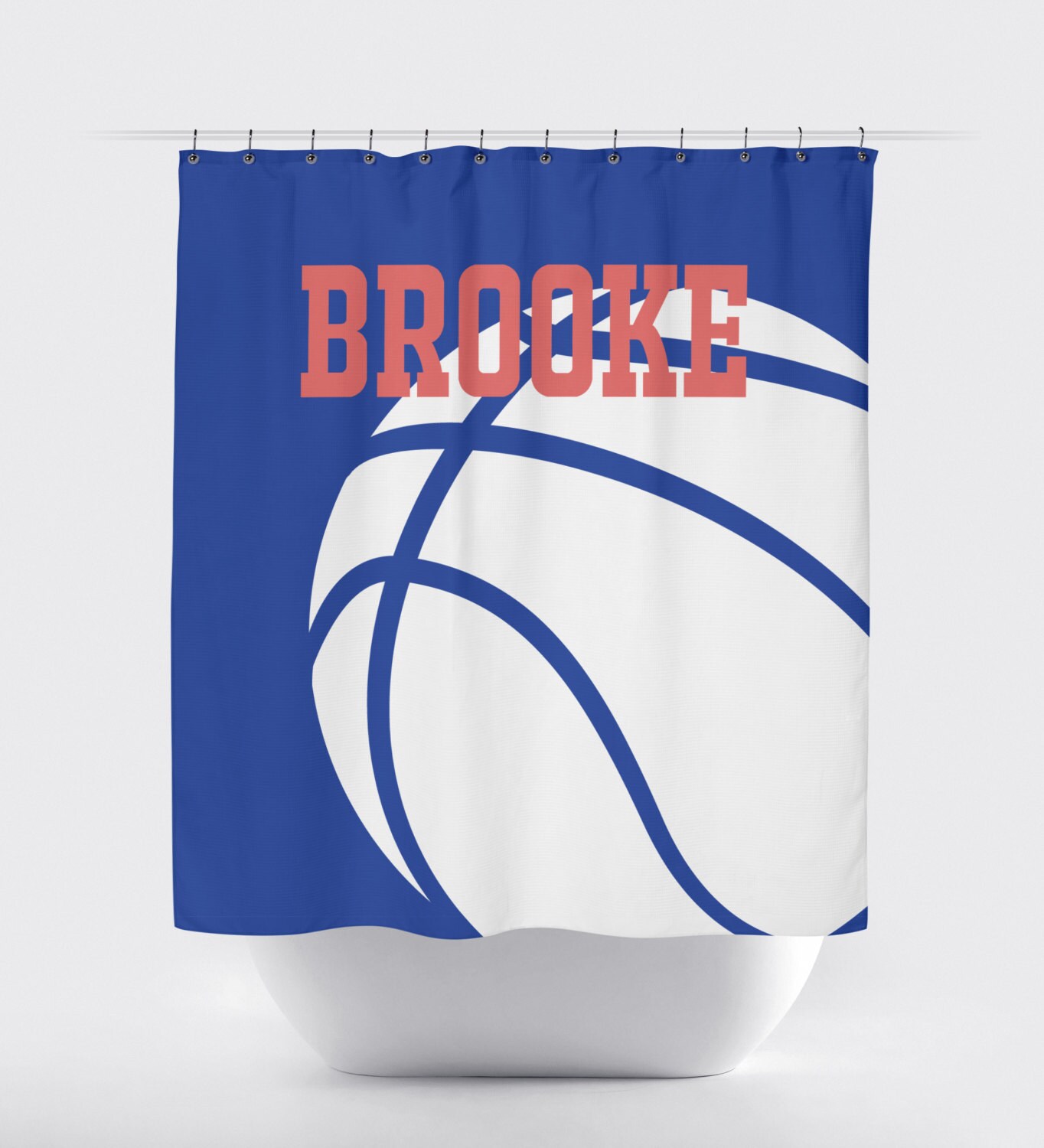 Custom Basketball Shower Curtain - Perfect for Any Color Scheme and ...