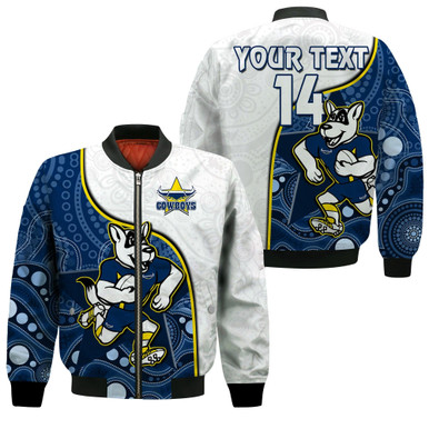 Custom Text and Number Cowboys Rugby Bomber Jacket Macost Indigenous ...
