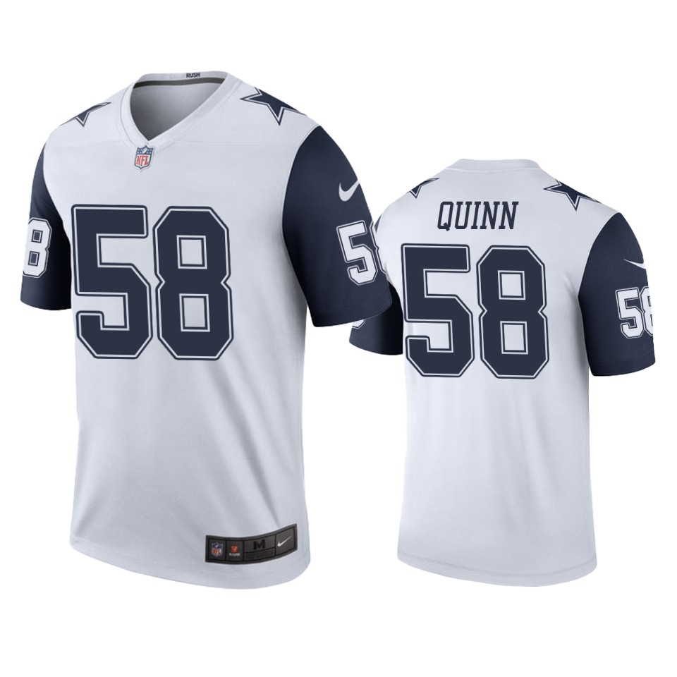 Dallas Cowboys #58 Robert Quinn White Color Rush Legend Jersey - Mens ...