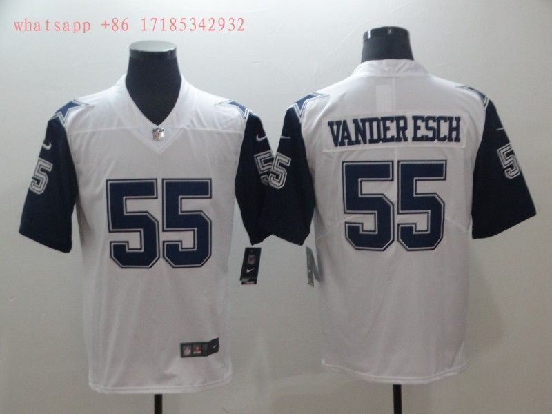 Dallas Cowboys Leighton Vander Esch #55 2020 Nfl White Jersey Jersey ...