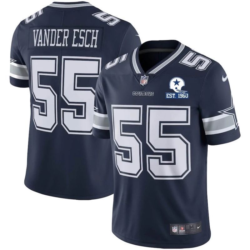 Dallas Cowboys Leighton Vander Esch #55 Nfl 2020 Navy Jersey - Bluefink