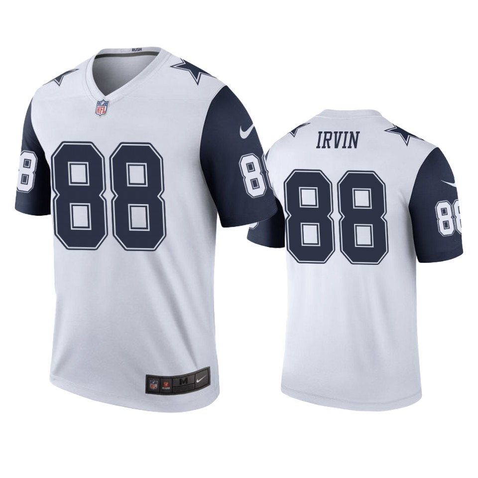 Dallas Cowboys Michael Irvin White Color Rush Legend Jersey - Mens ...