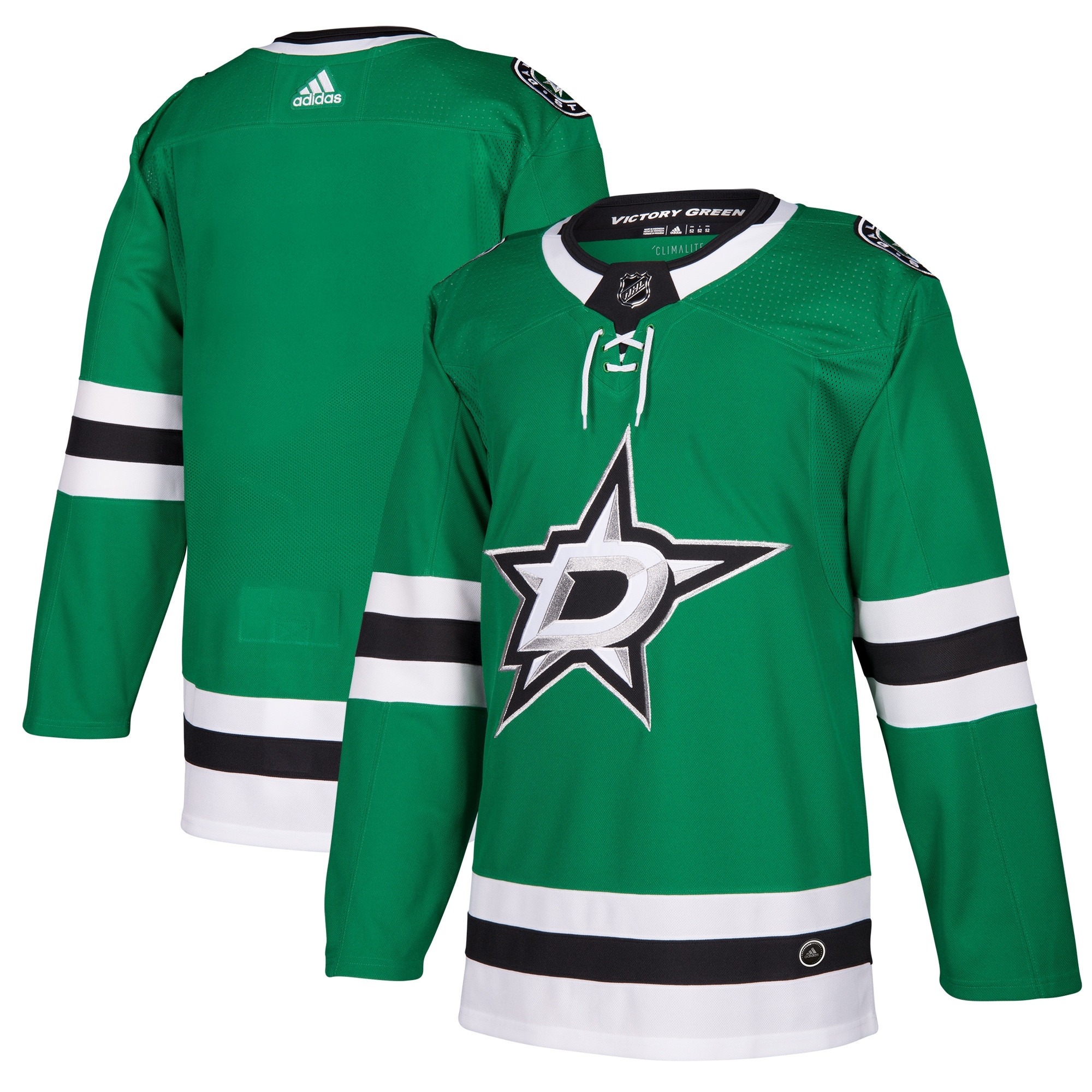 Dallas Stars Adidas Home Authentic Blank Jersey - Kelly Green Nhl ...