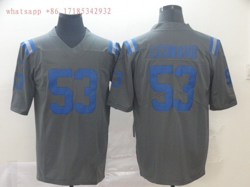 Darius Leonard #53 2020 Nfl Grey Jersey Jersey - Bluefink