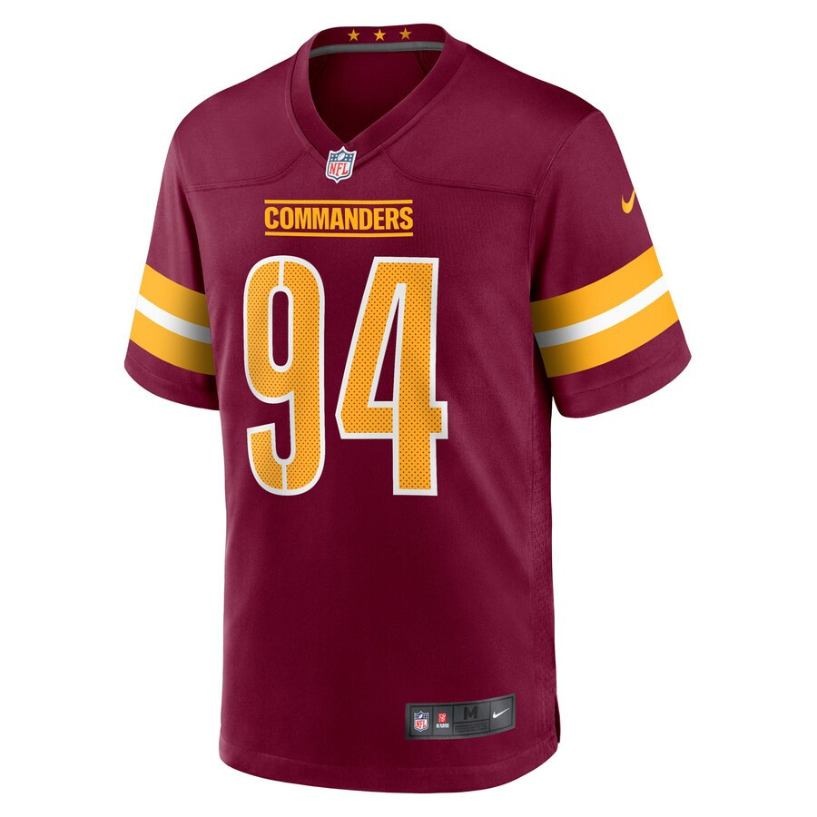 Daron Payne Washington Commanders Player Game Jersey - Burgundy - Bluefink