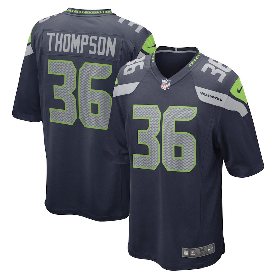 Darwin Thompson Seattle Seahawks Game Player Jersey - College Navy ...