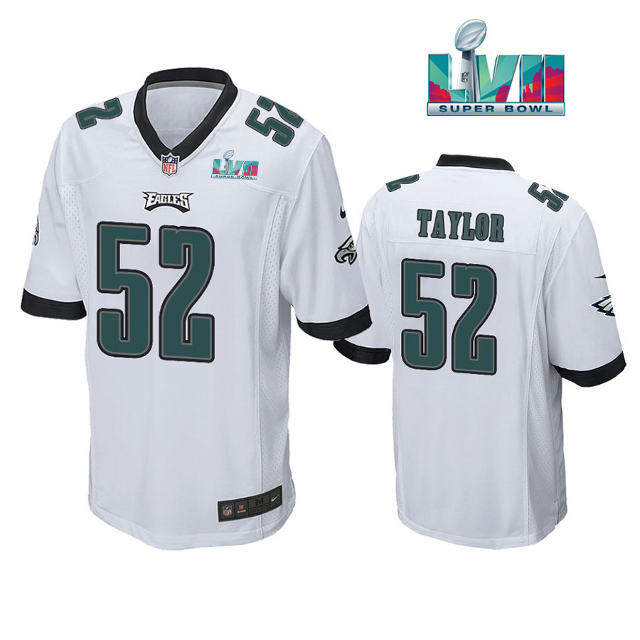 Davion Taylor 52 Philadelphia Eagles Super Bowl LVII Game Player Men ...