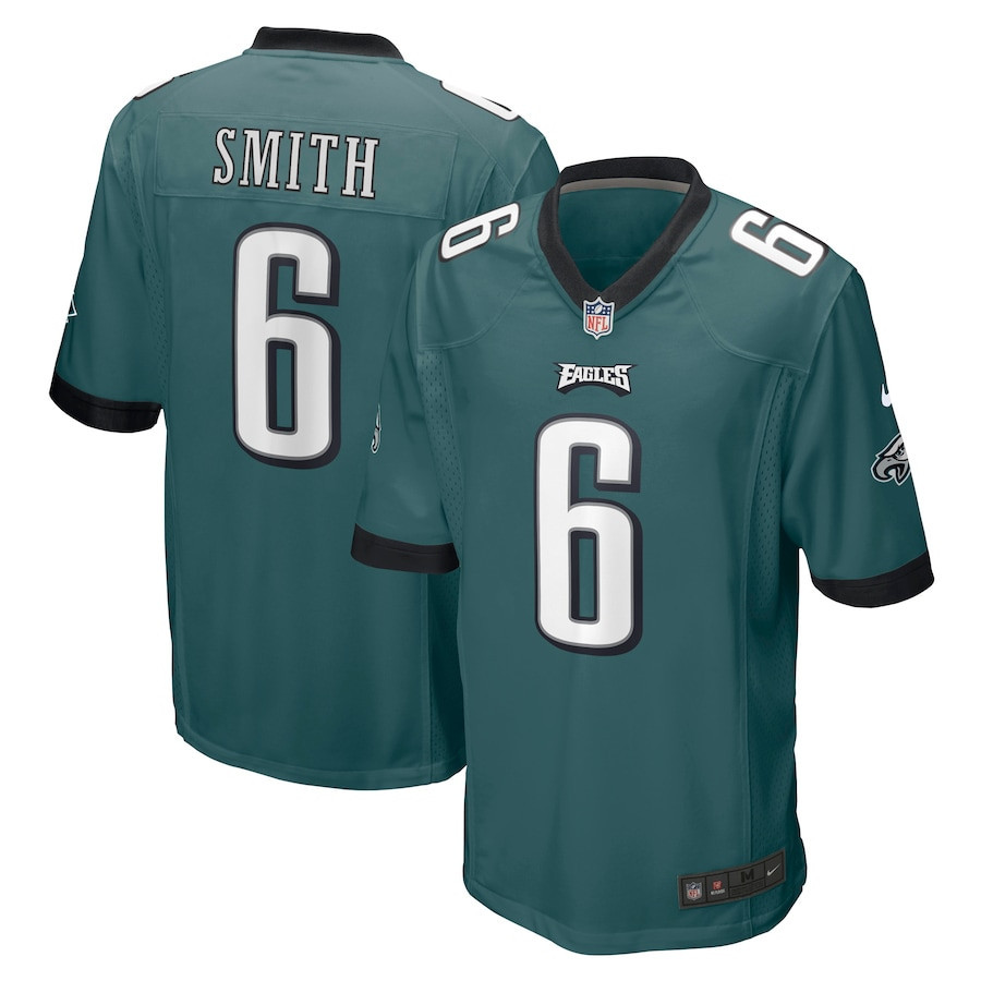 DeVonta Smith 6 Philadelphia Eagles Game Jersey - Midnight Green - Bluefink