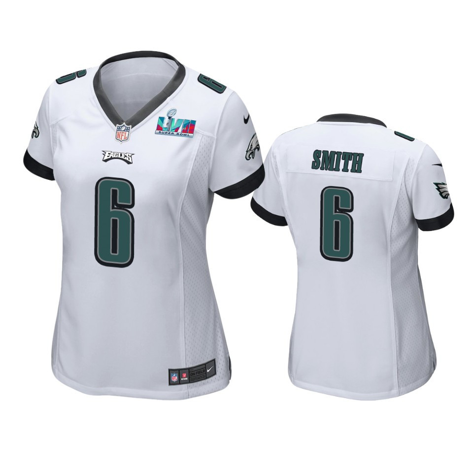 DeVonta Smith 6 Philadelphia Eagles Super Bowl LVII White Game Jersey ...