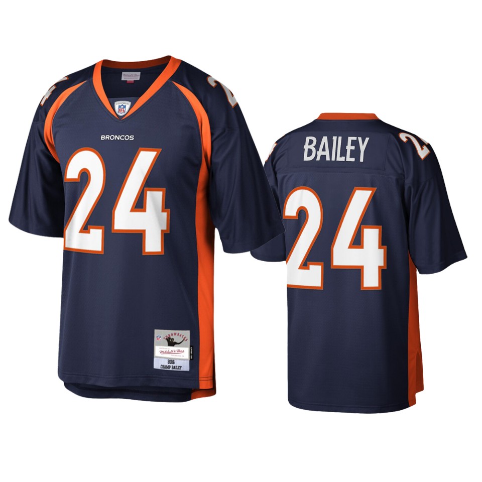 Denver Broncos Champ Bailey Navy Legacy Replica Jersey - Bluefink