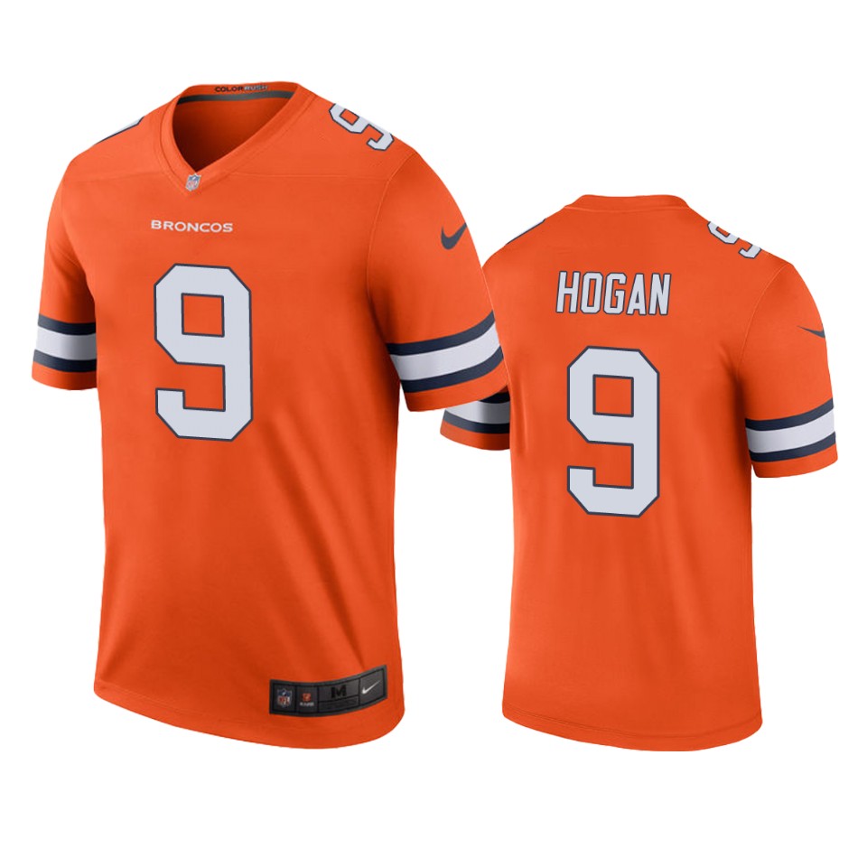 Denver Broncos Kevin Hogan Orange Color Rush Legend Jersey - Bluefink