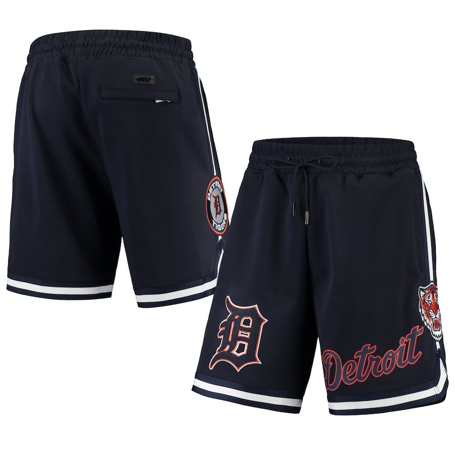 Detroit Tigers Team Logo Shorts - Navy, Men - Bluefink