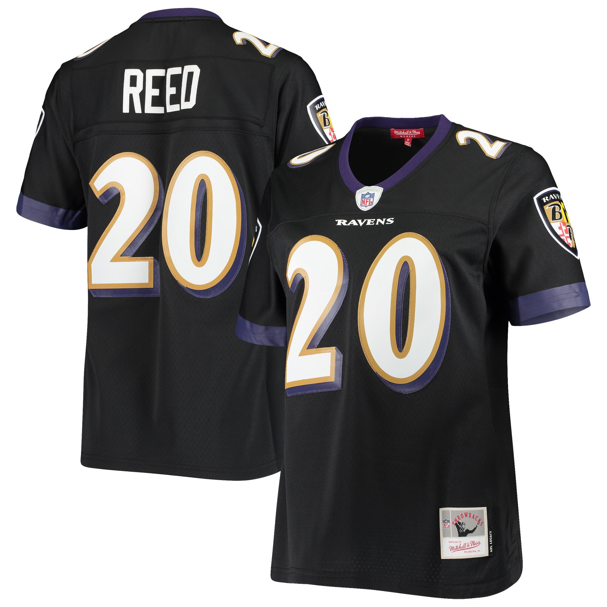 Ed Reed Baltimore Ravens Mitchell & Ness Womens Legacy Replica Team ...
