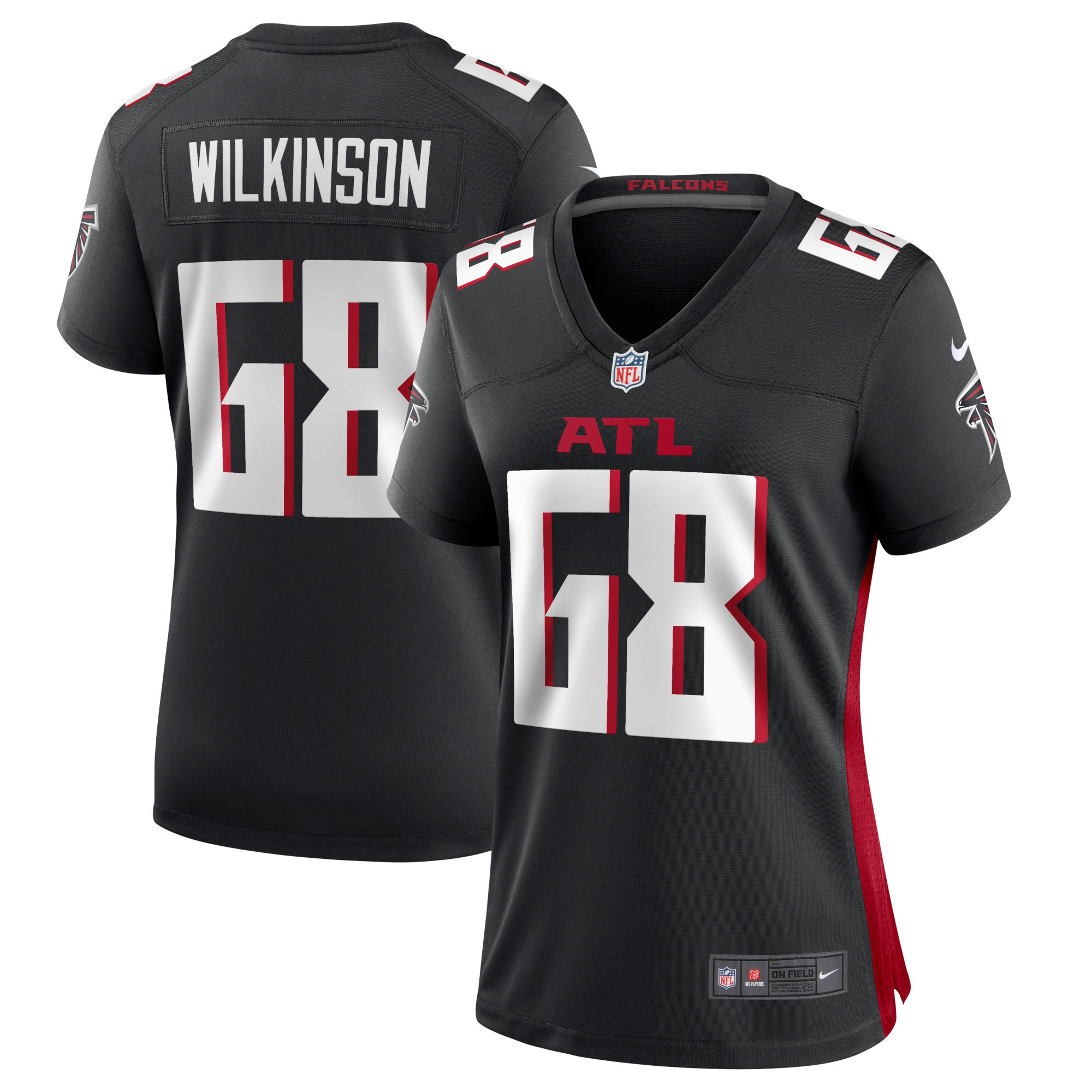 Elijah Wilkinson Atlanta Falcons Womens Game Jersey - Black Nfl - Bluefink