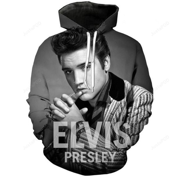 Elvis Presley Style 9 3D Hoodie Zip Hoodie - Bluefink